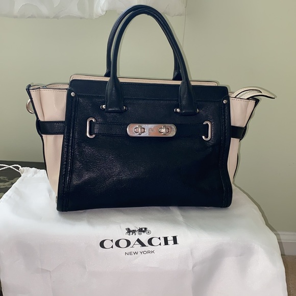 Coach | Bags | Coach Swagger 27 Satchel Color Block Leather Bag | Poshmark
